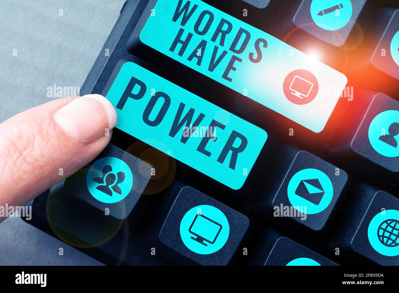 Inspiration showing sign Words Have Power. Business idea Energy Ability ...