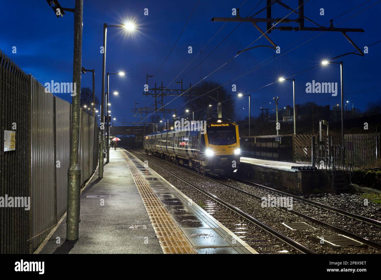 Northern Rail CAF built class 331 train at Blackrod railway station ...