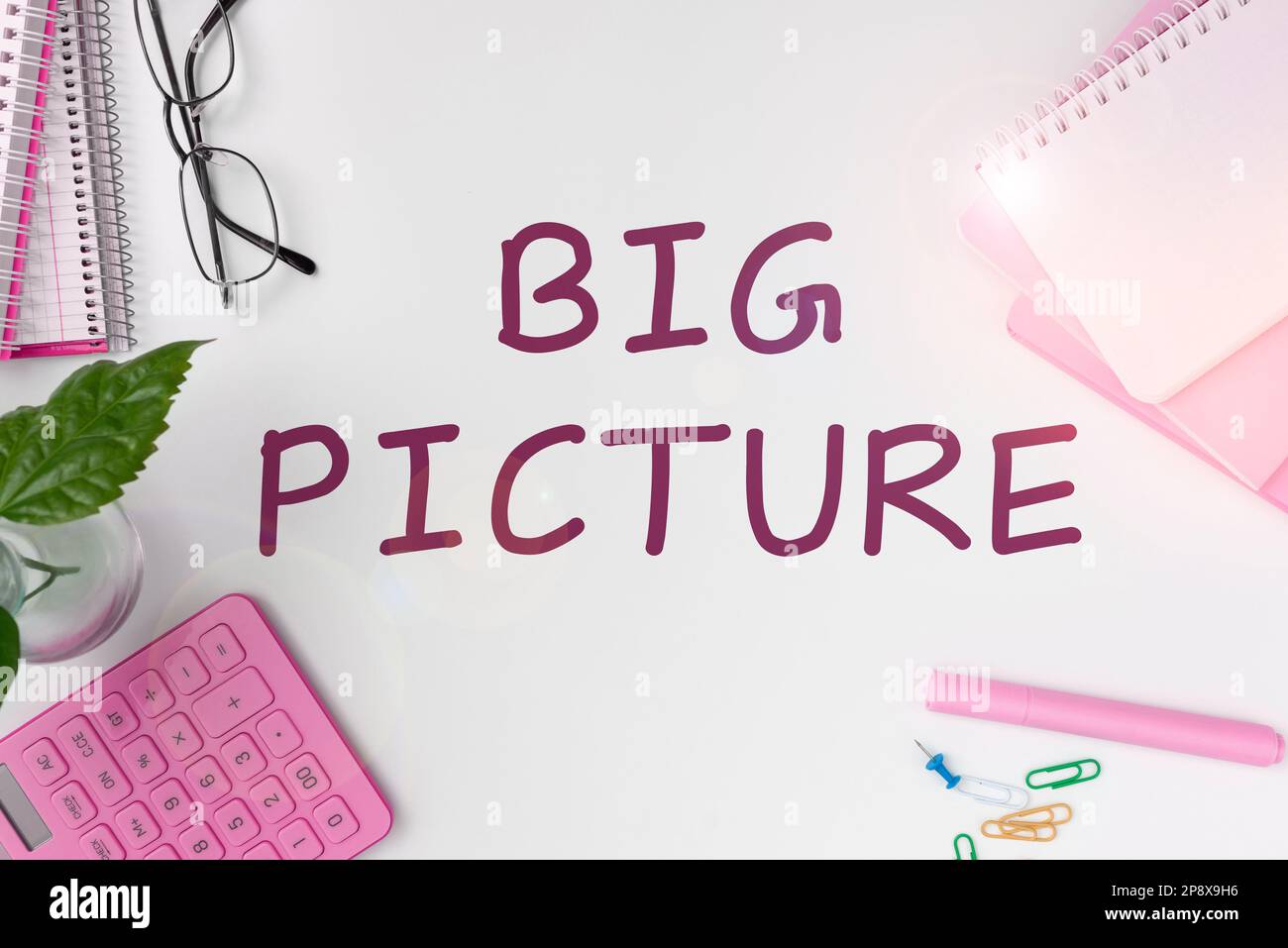 Writing displaying text Big Picture. Word for most important facts ...