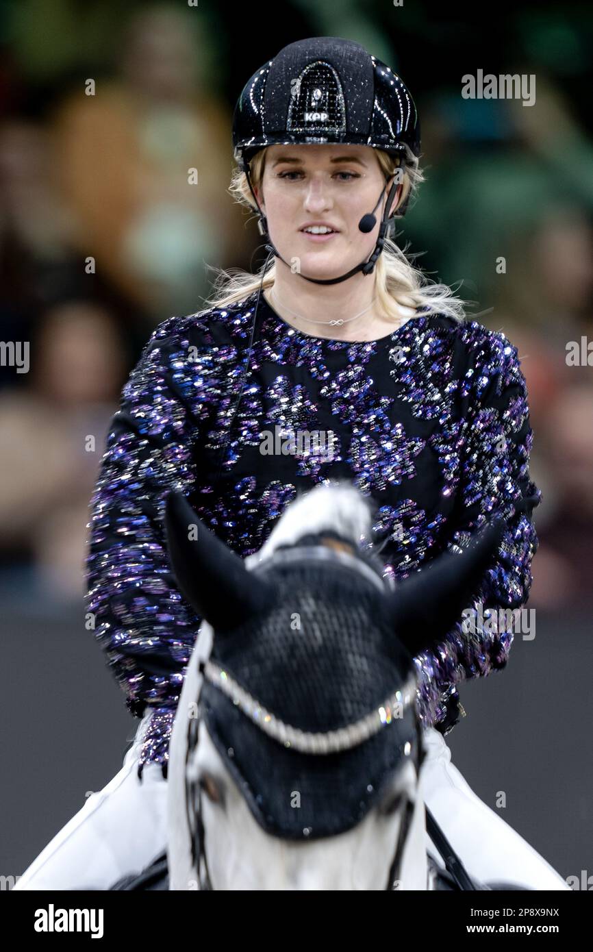 DEN BOSCH - Britt Dekker on George performs during The Dressage Masters, during The Dutch ...