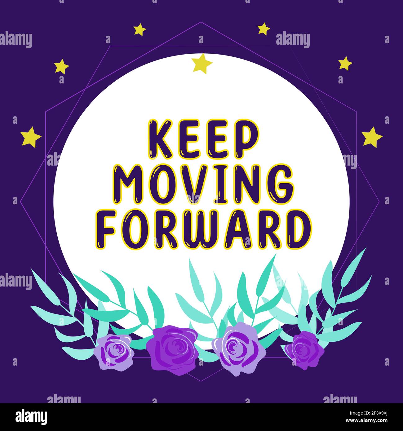 Hand writing sign Keep Moving Forward. Word for invitation anyone not ...