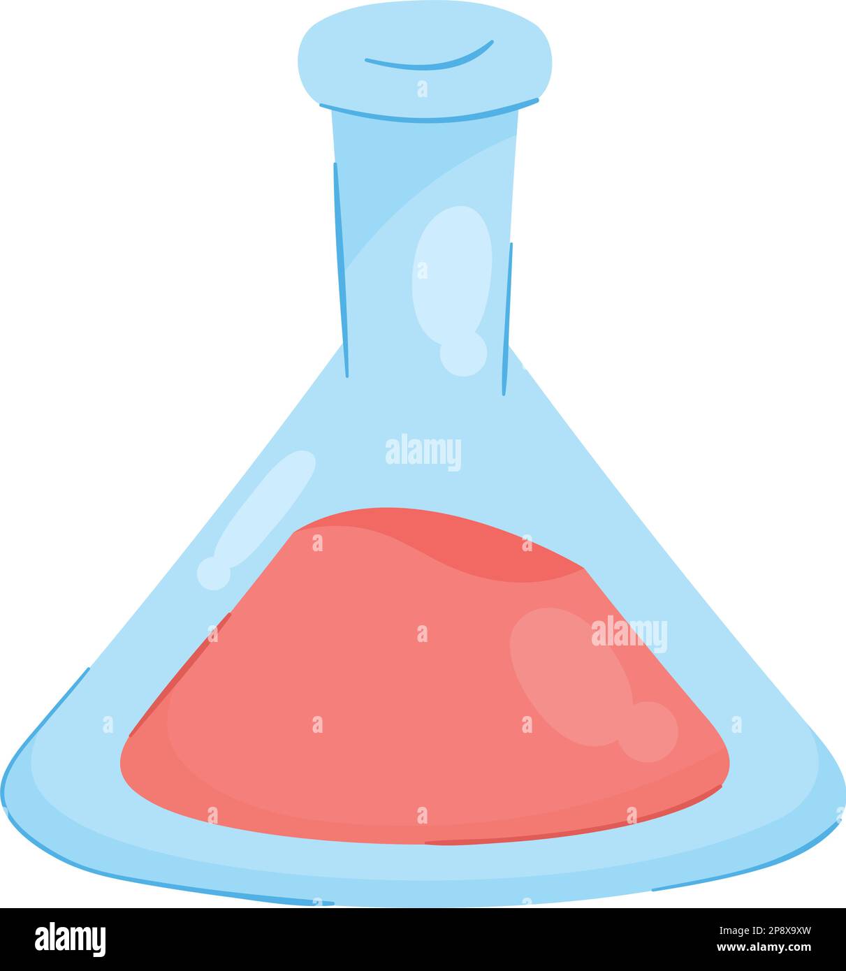 laboratory flask with red liquid icon Stock Vector Image & Art - Alamy