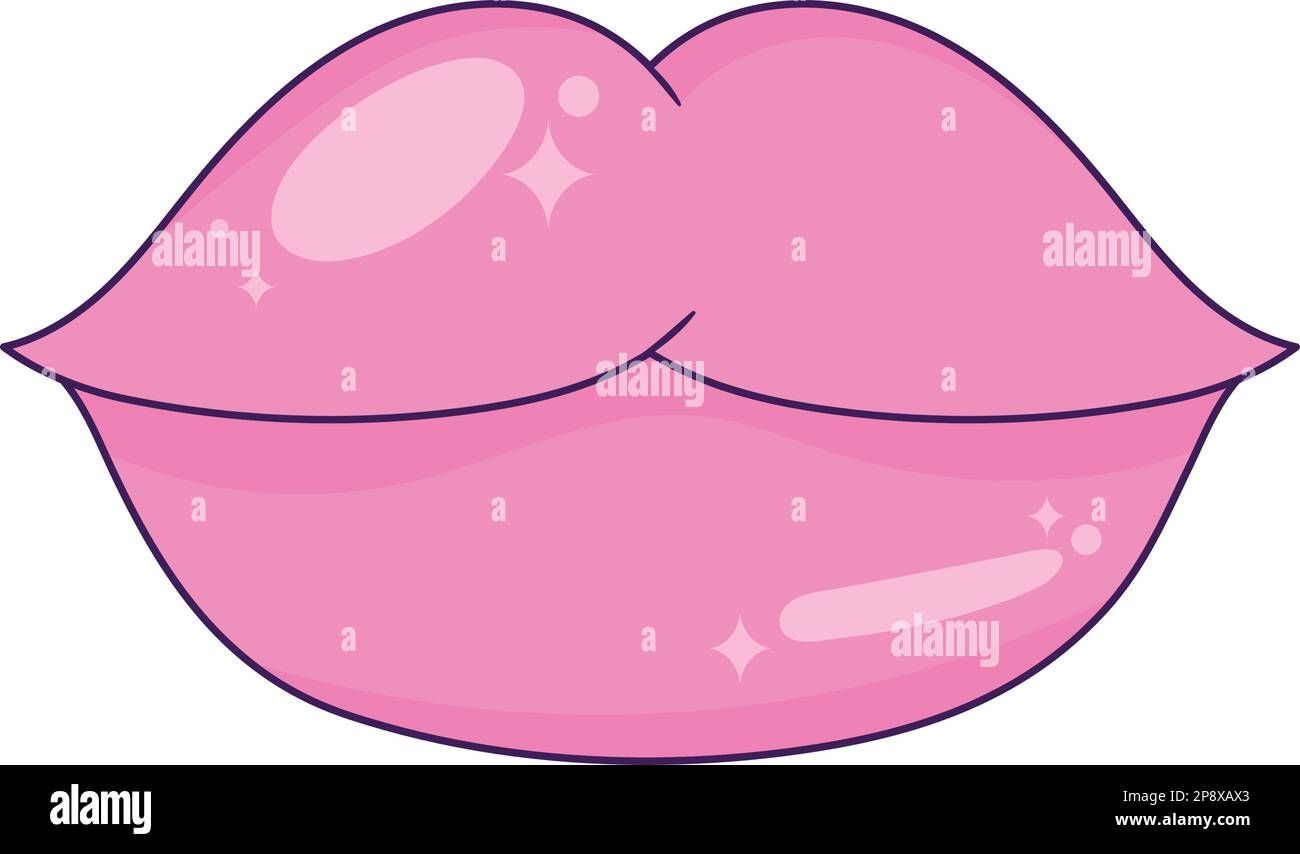Kissing lip Cut Out Stock Images & Pictures - Alamy
