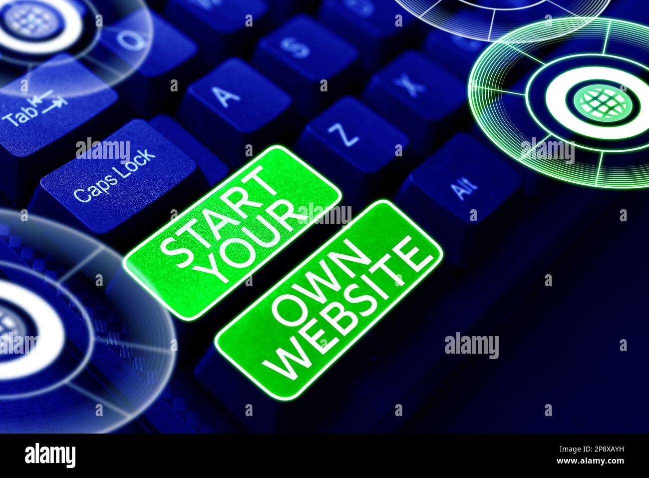 Sign displaying Start Your Own Website. Business concept serve as ...