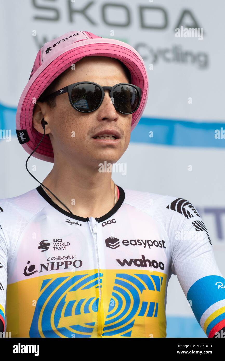Portrait of Jhoan Esteban Chaves Rubio of EF Education EasyPost team ...