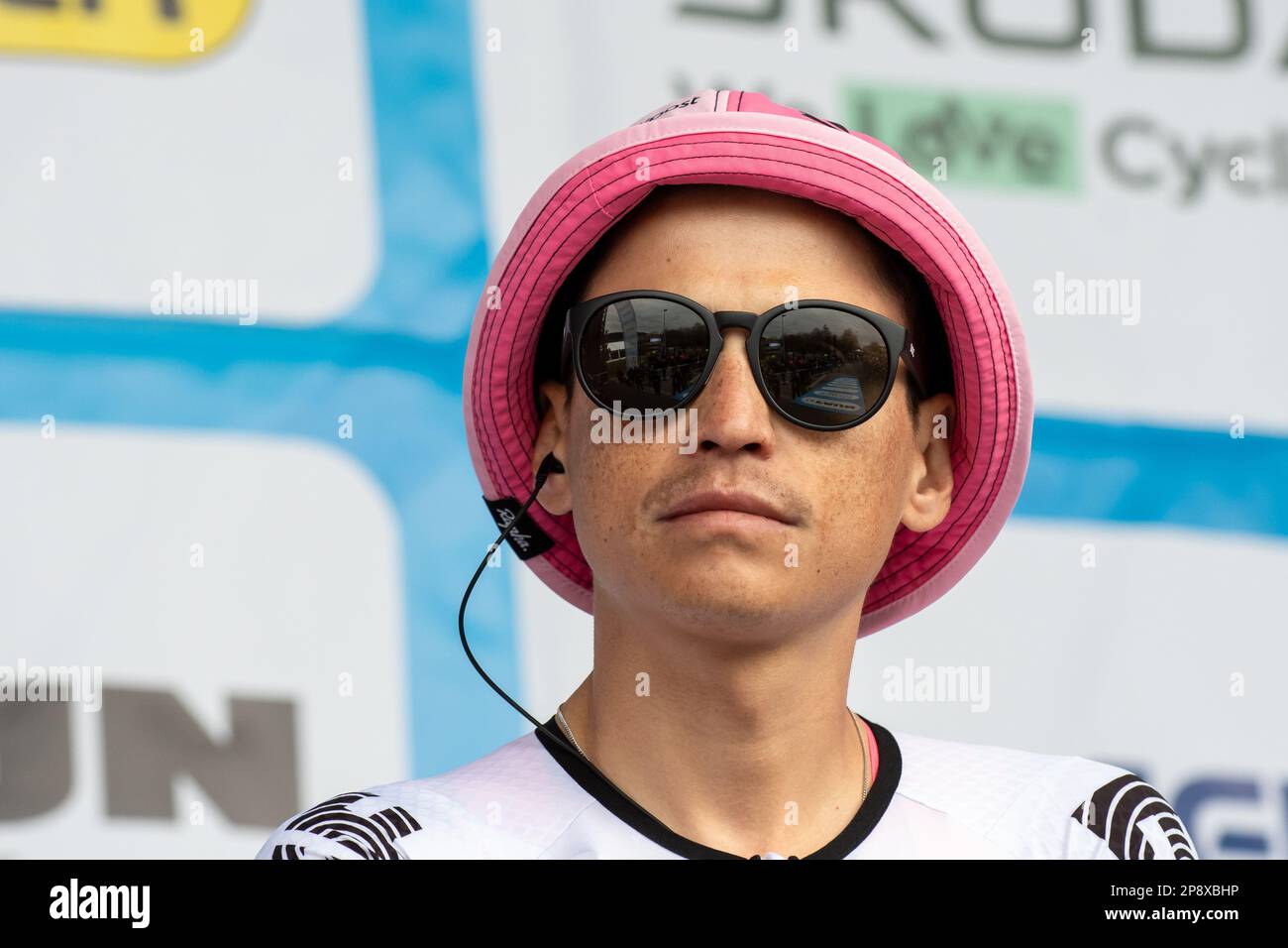 Portrait of Jhoan Esteban Chaves Rubio of EF Education EasyPost team ...