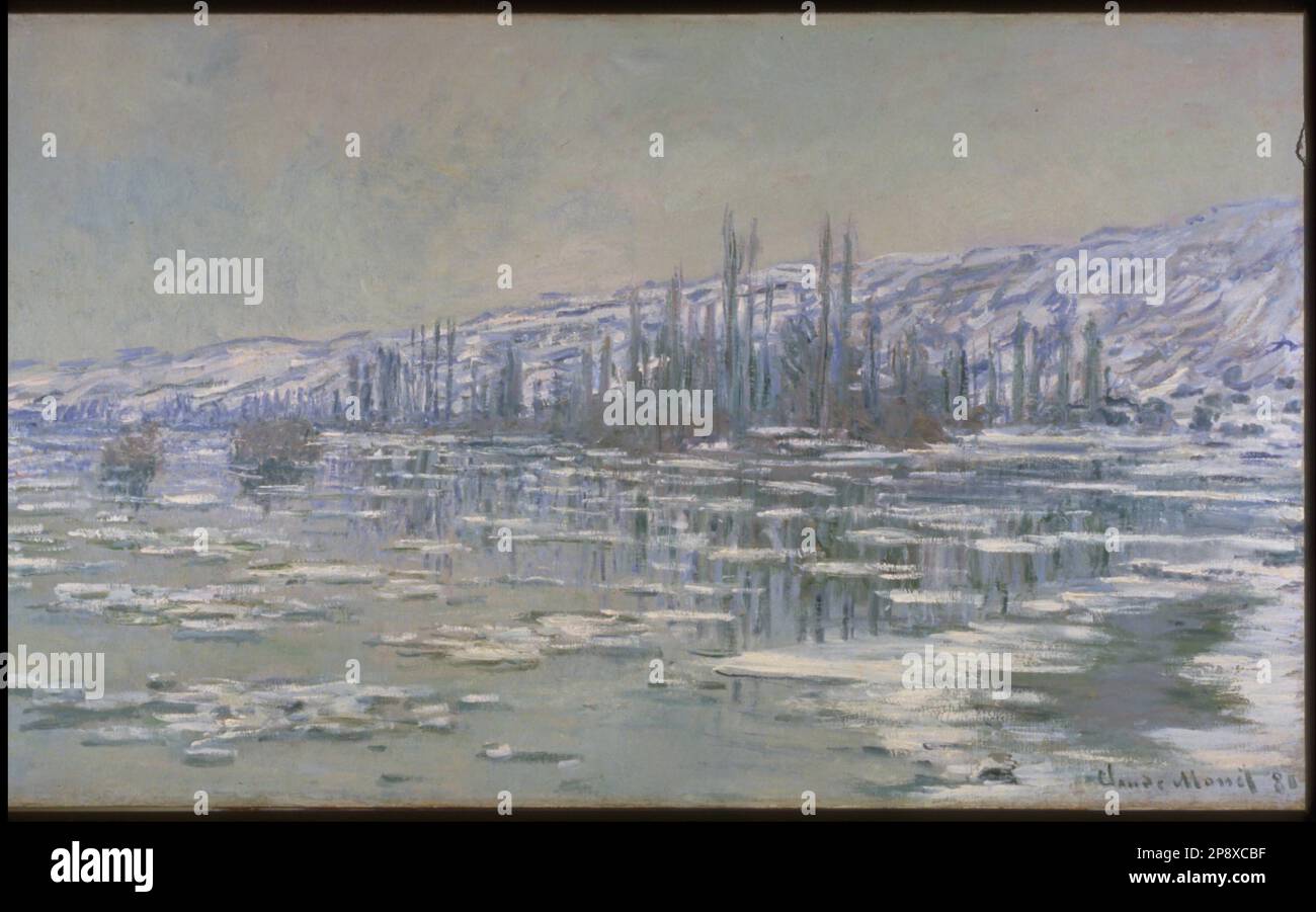 The Break-up of the Ice (La Débâcle or Les Glaçons) 1880 by Claude ...