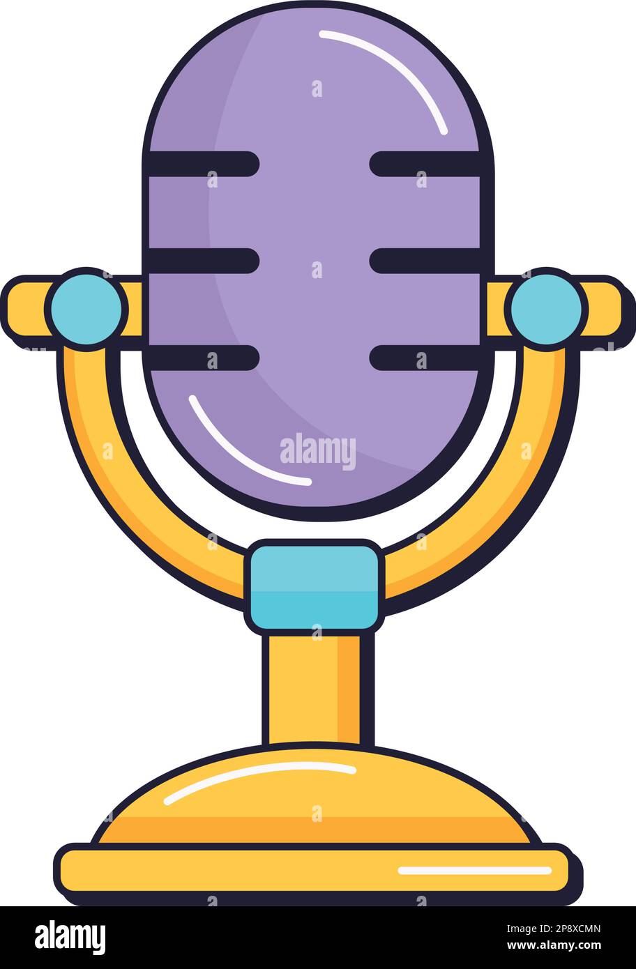 Retro microphone audio device tech hi-res stock photography and images ...
