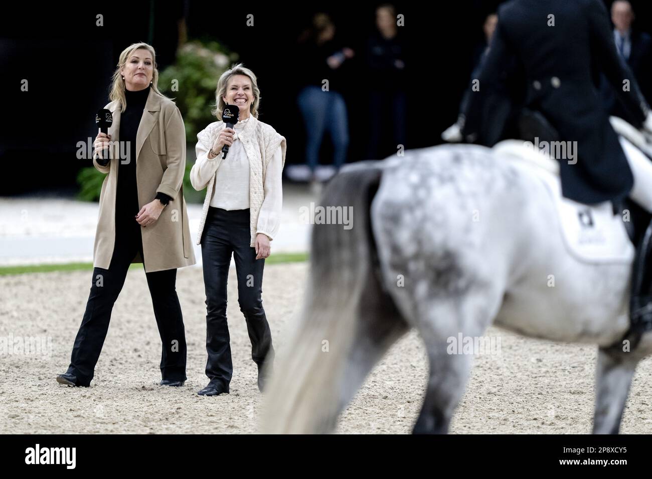 DEN BOSCH - Charlotte Fry (GBR) and Anky van Grunsven provide a clinic ...