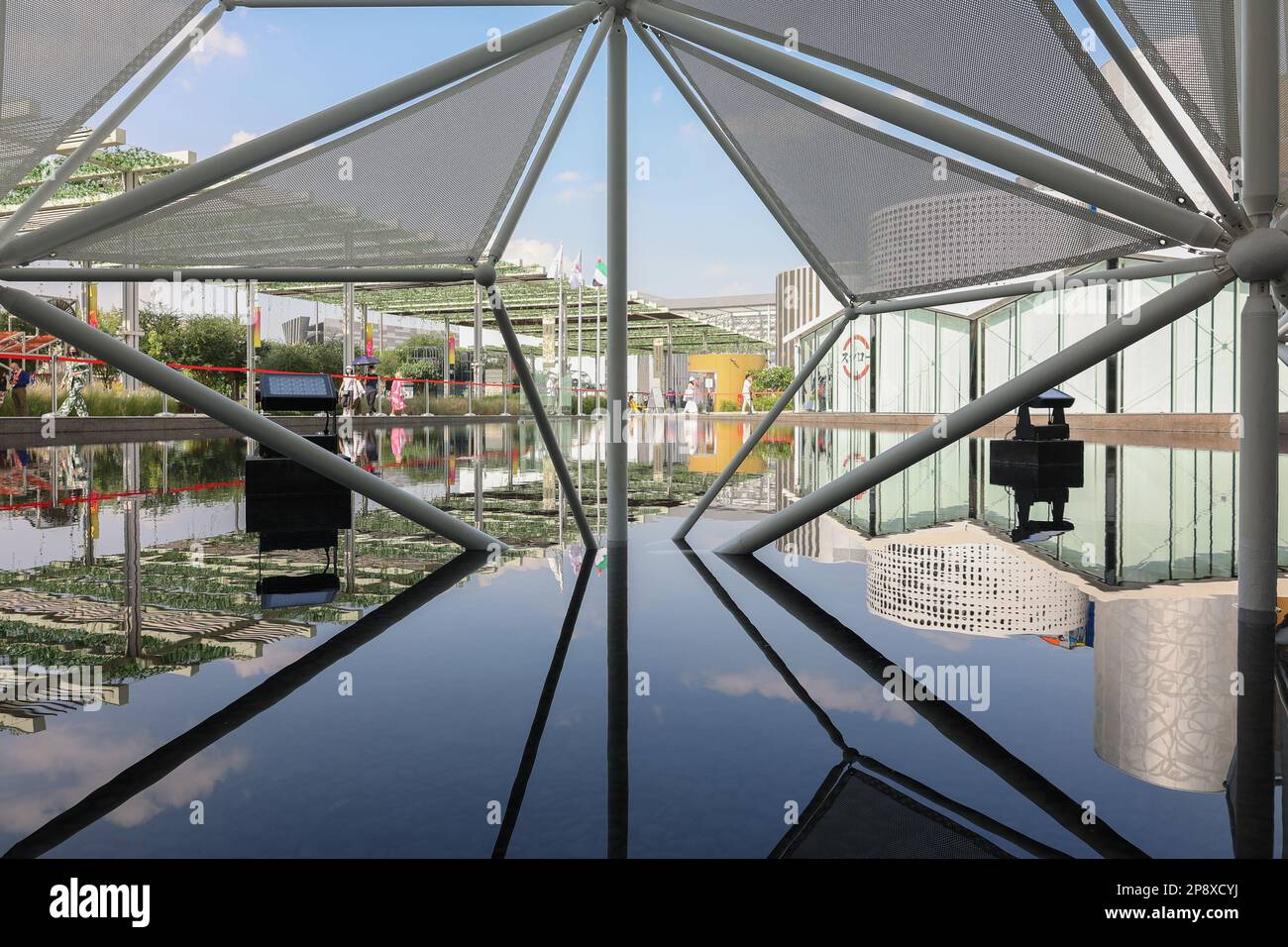 Dubai, UAE - November 30, 2021: Exhibition EXPO 2020. Unusual ...