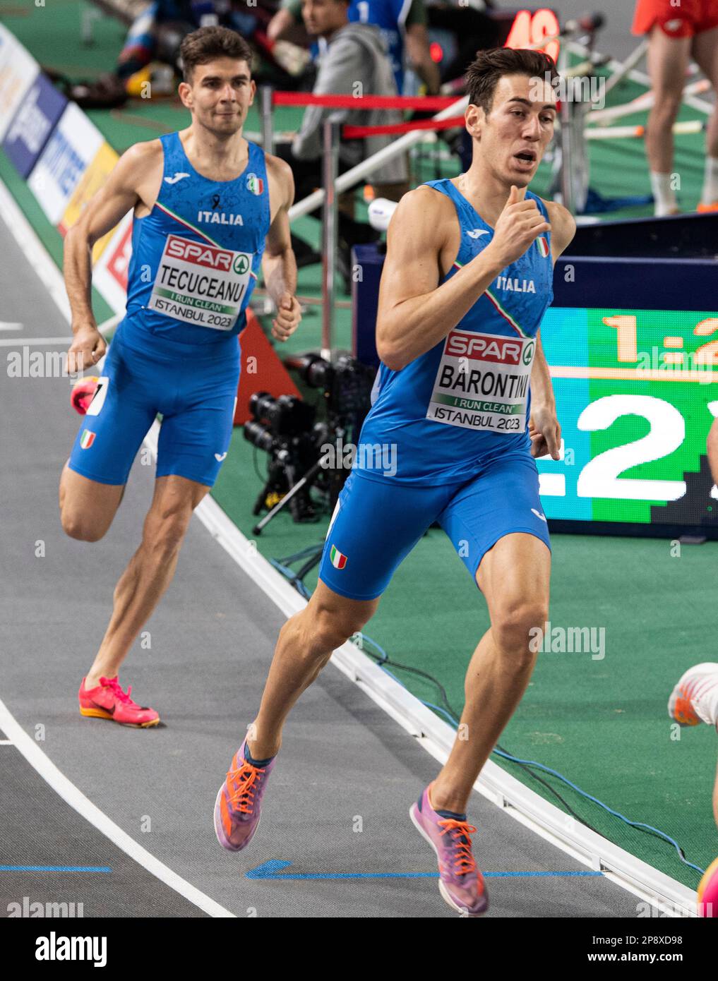 Simone Barontini of Italy competing in the men’s 800m final at the ...