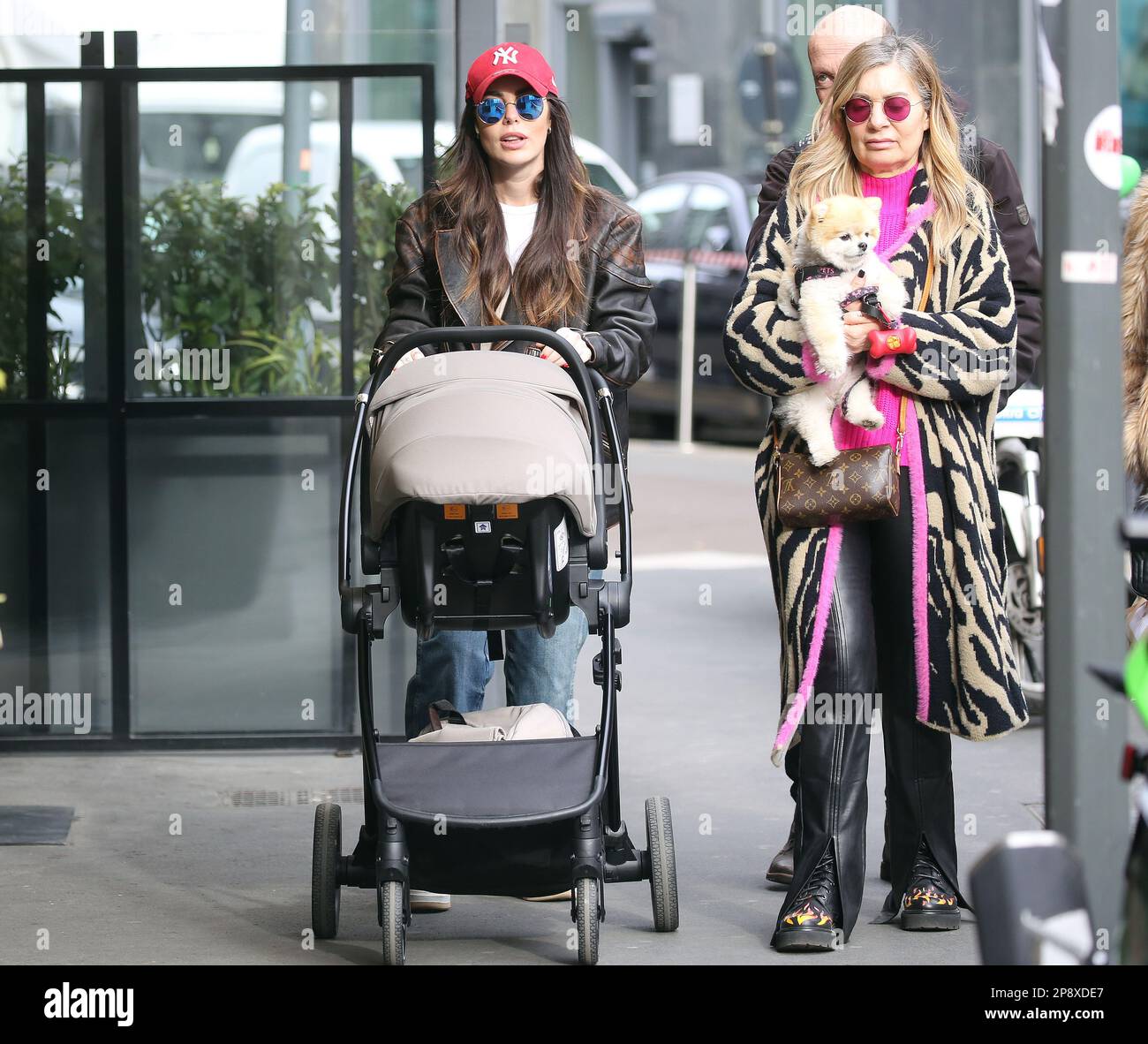 Milan, It. 09th Mar, 2023. Bianca Atzei for a walk in the center with ...