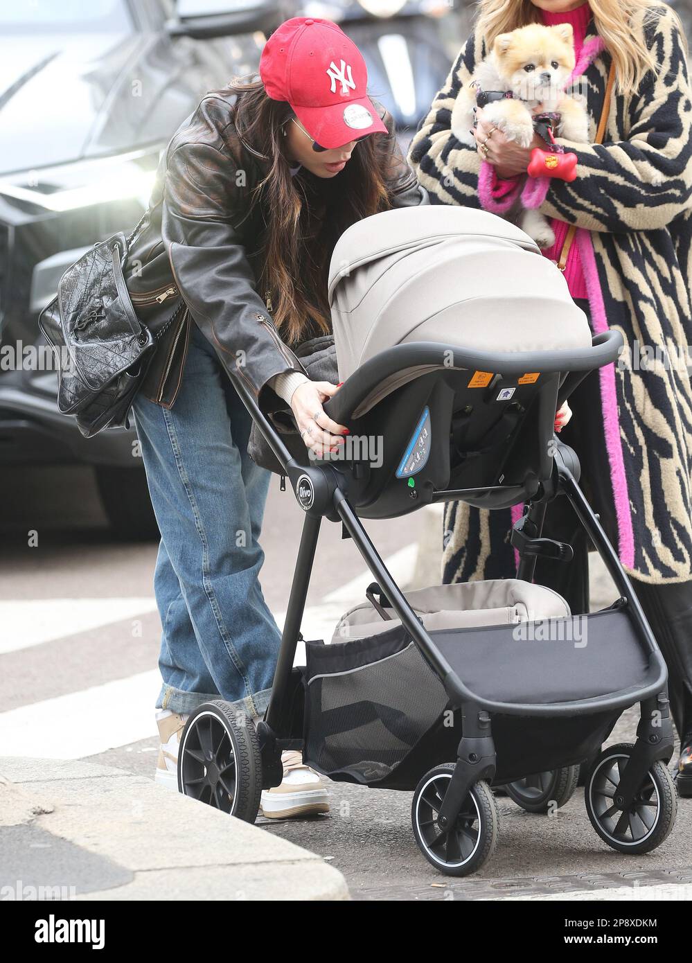 Milan, En. 09th Mar, 2023. Bianca Atzei for a walk in the center with ...