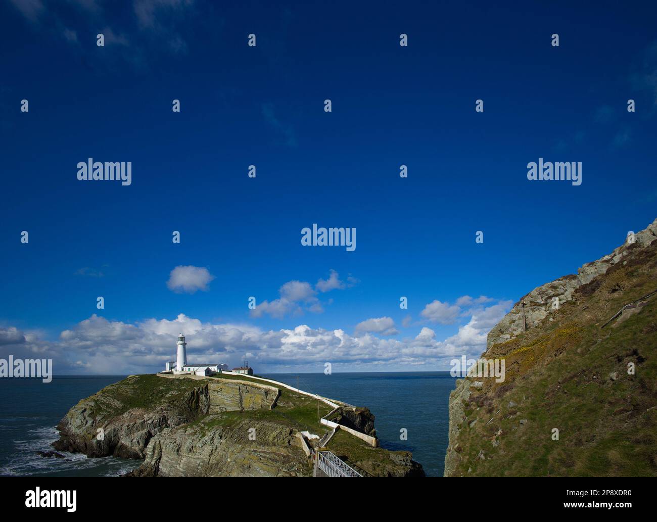 Images from the Wales Coast Path, South Stack lighthouse, Holyhead ...
