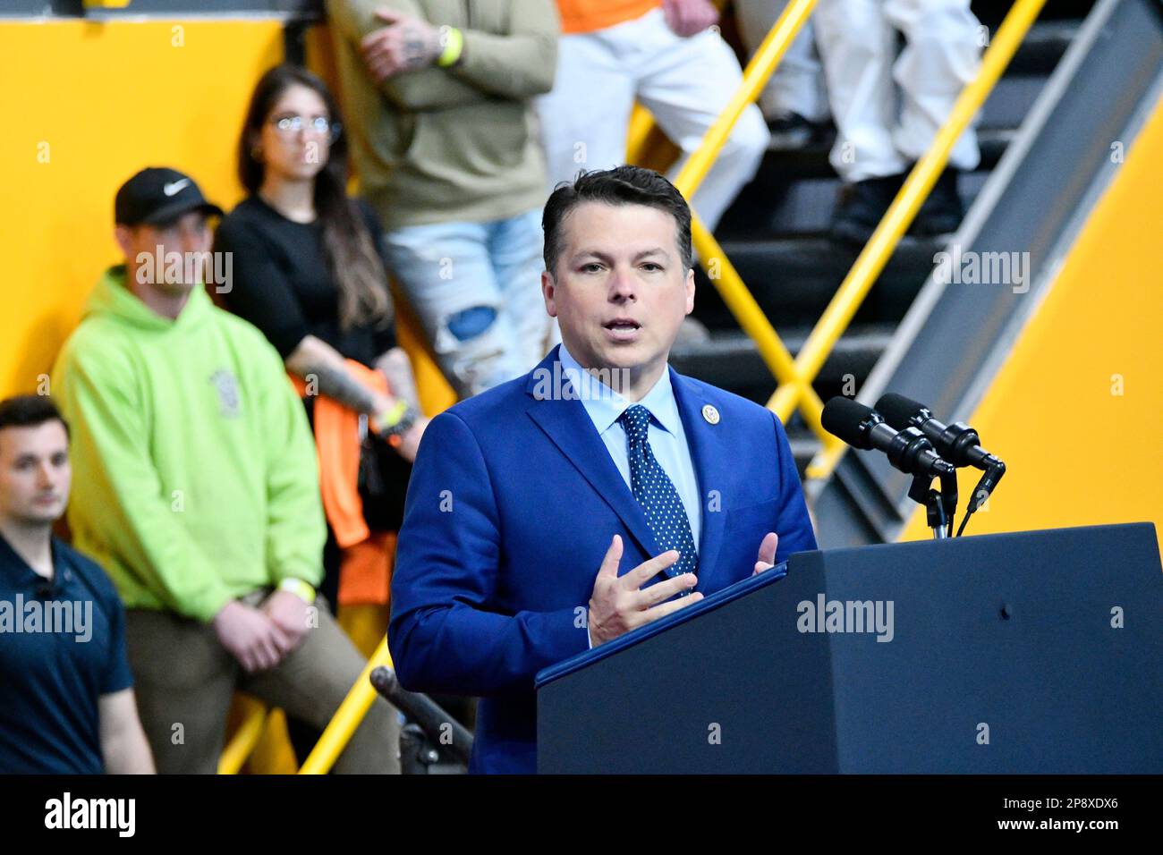 Philadelphia, USA. 09th Mar, 2023. Rep. Brendan Boyle (PA-02) speaks ...
