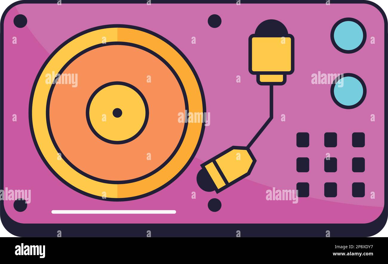 pink dj console player icon Stock Vector Image & Art - Alamy