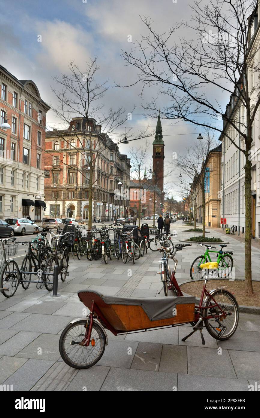 Transport cars boards in Copenhagen in Denmark Stock Photo - Alamy