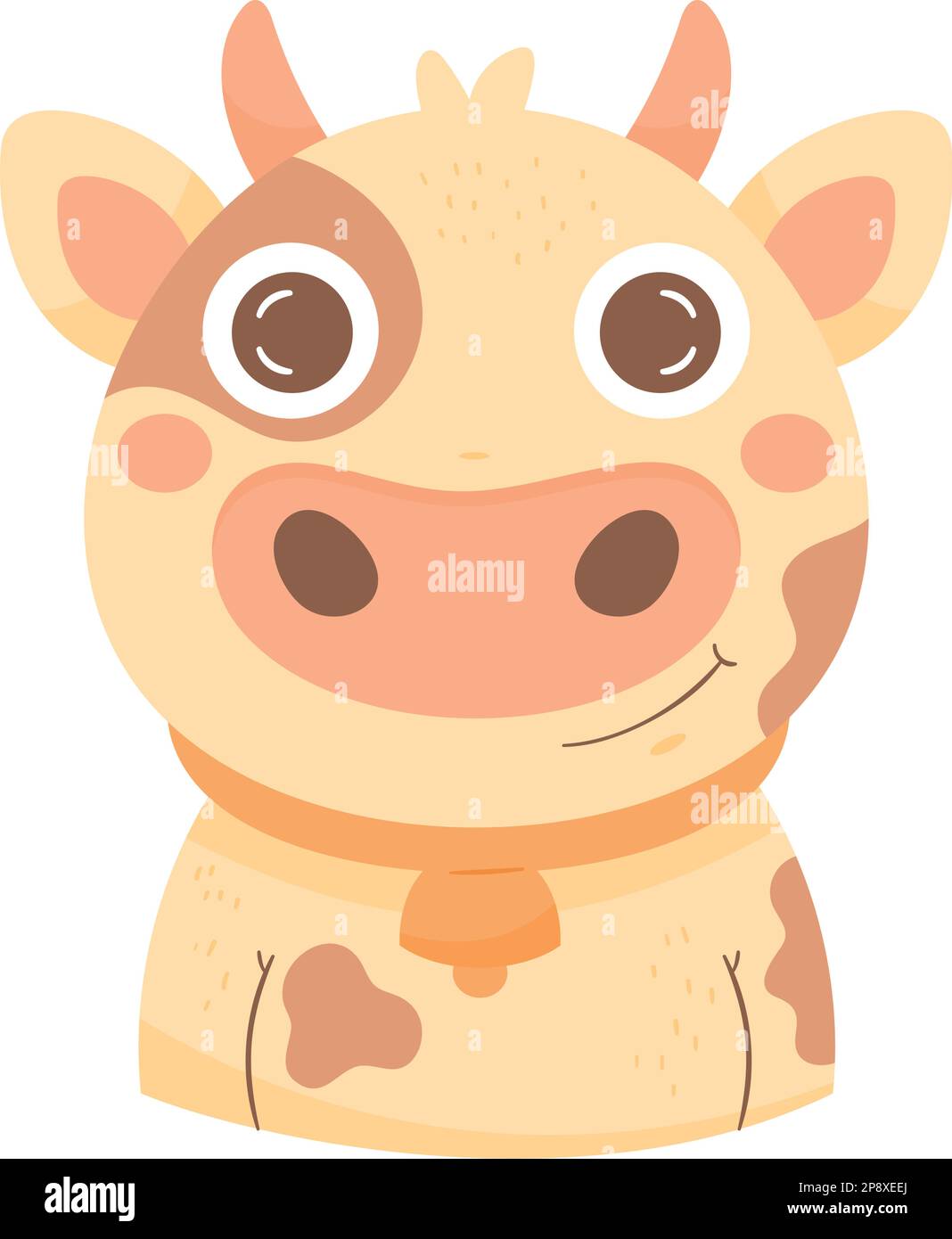 cute cow animal adorable character Stock Vector Image & Art - Alamy