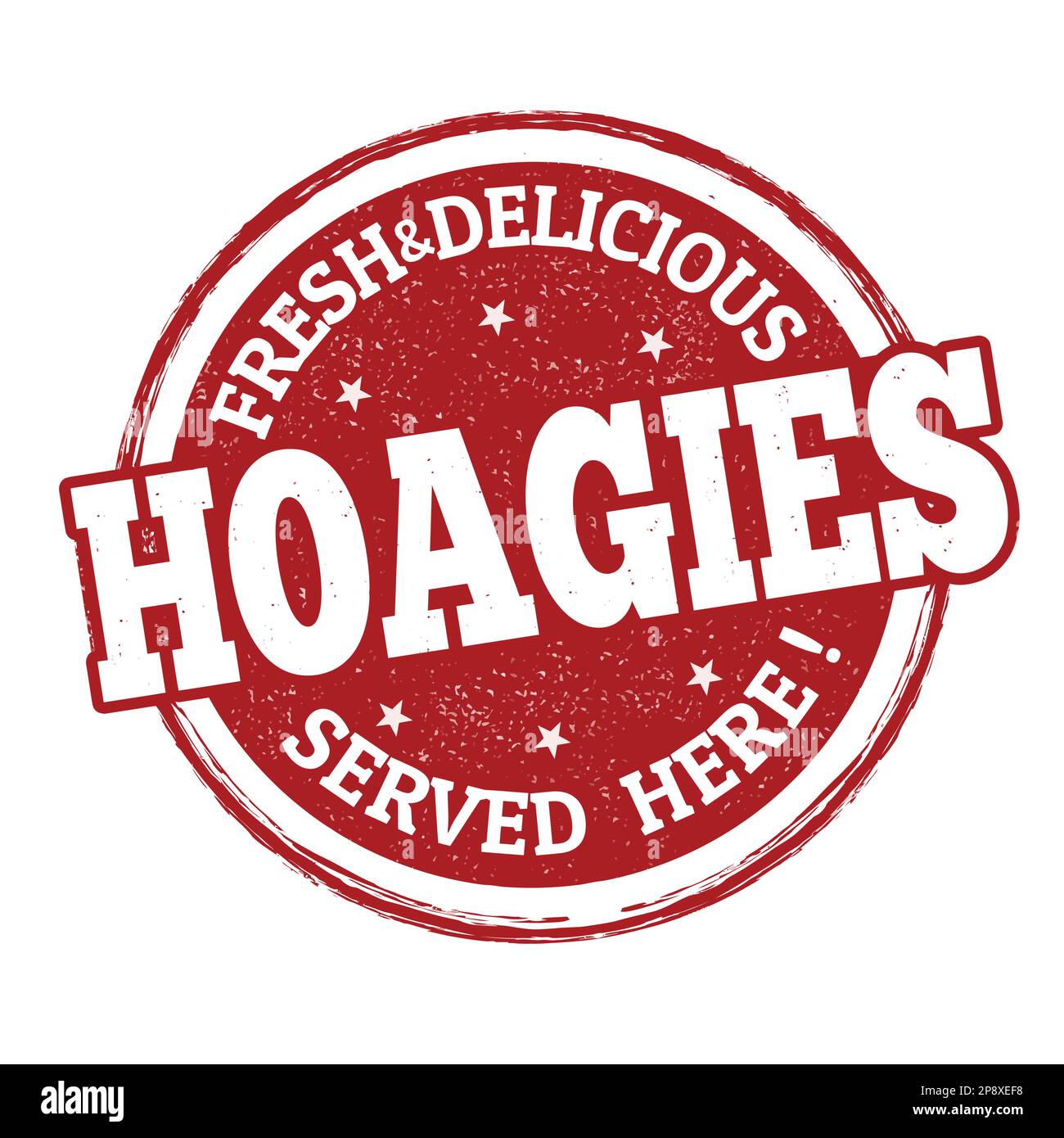Hoagies grunge rubber stamp on white background, vector illustration ...
