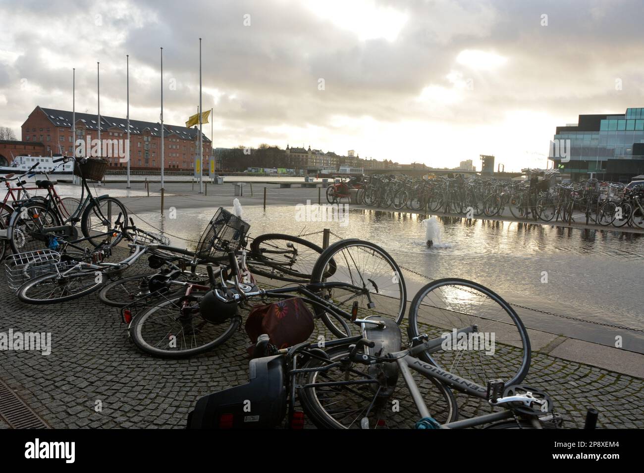 Transport ships boats in Copenhagen in Denmark Stock Photo - Alamy