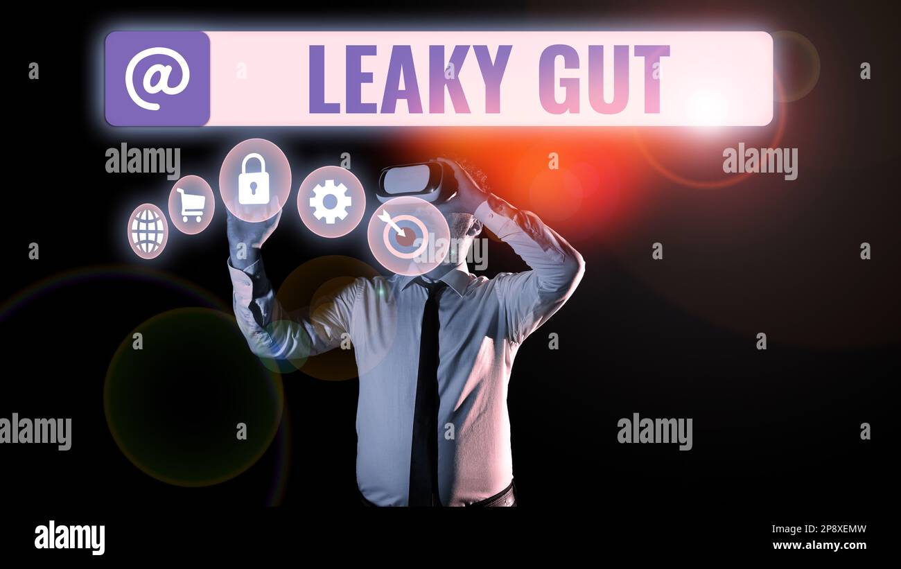 Inspiration showing sign Leaky Gut. Word Written on A condition in ... Inspiration showing sign Leaky Gut. Word Written on A condition in ...