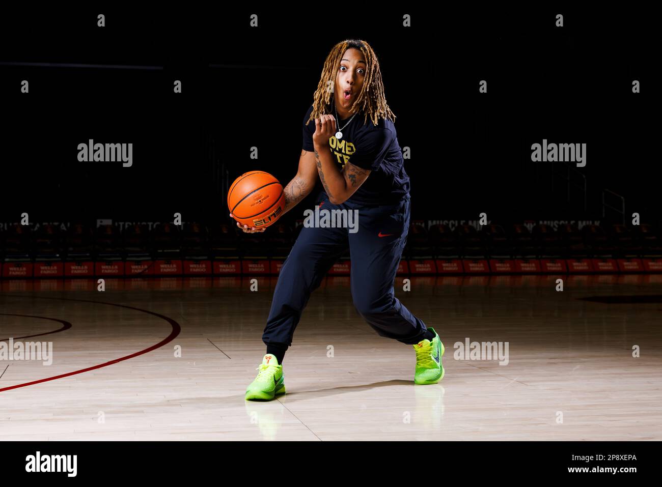 Southern Cal point guard Aaliyah Gayles poses for a portrait, Wednesday ...