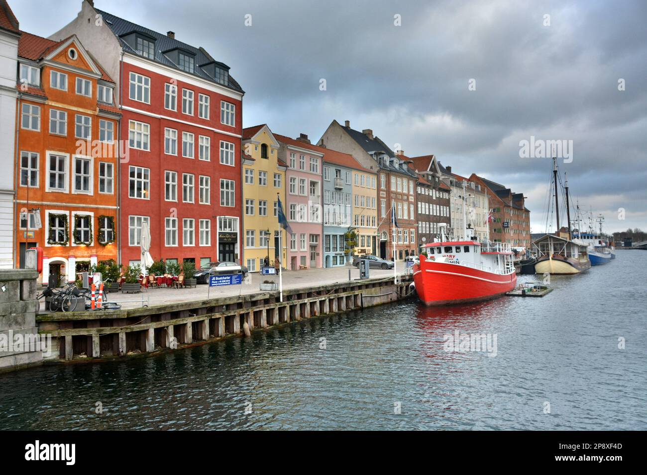 Transport ships boats in Copenhagen in Denmark Stock Photo - Alamy