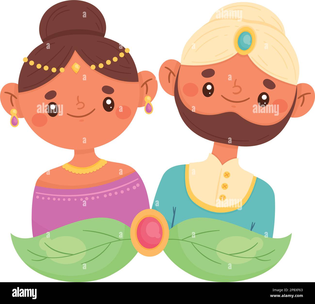 indian culture couple comic characters Stock Vector Image & Art - Alamy