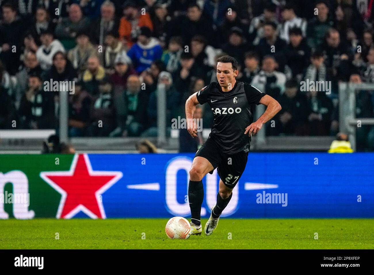 Turin, Italy - March 9, 2023, Nicolas Hofler (SC Freiburg) during the ...