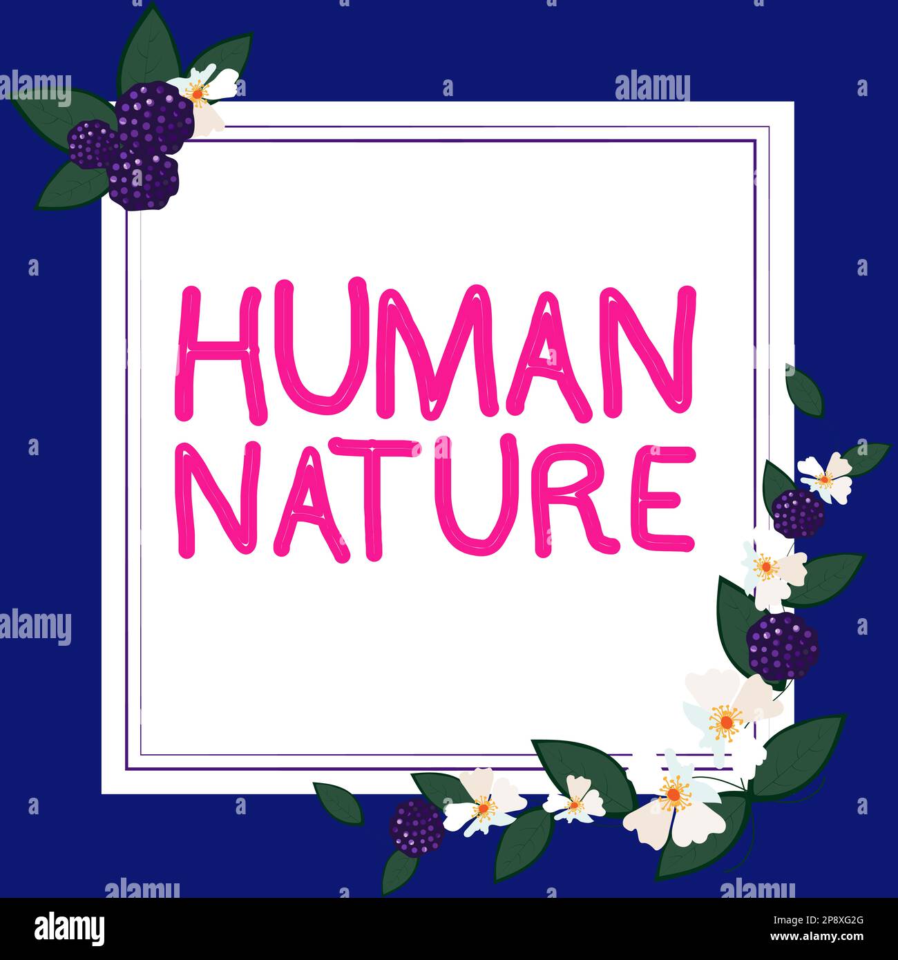 Text sign showing Human Nature. Concept meaning psychological ...