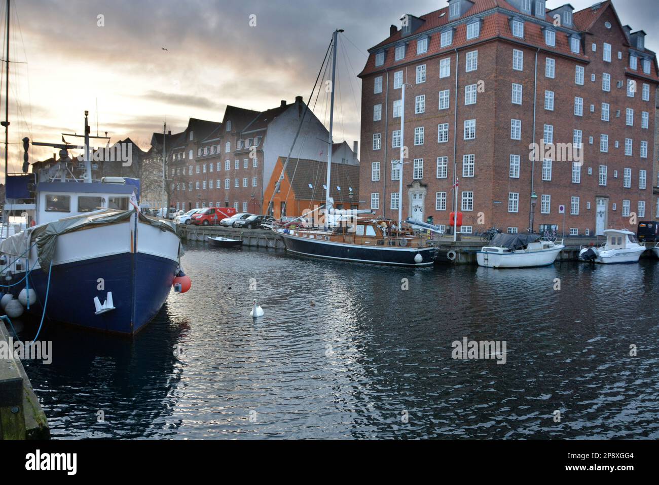Transport ships boats in Copenhagen in Denmark Stock Photo - Alamy