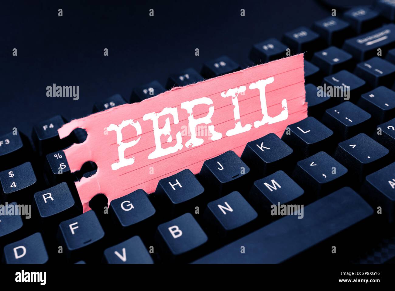 Conceptual display Peril. Word Written on indicates something extremely ...