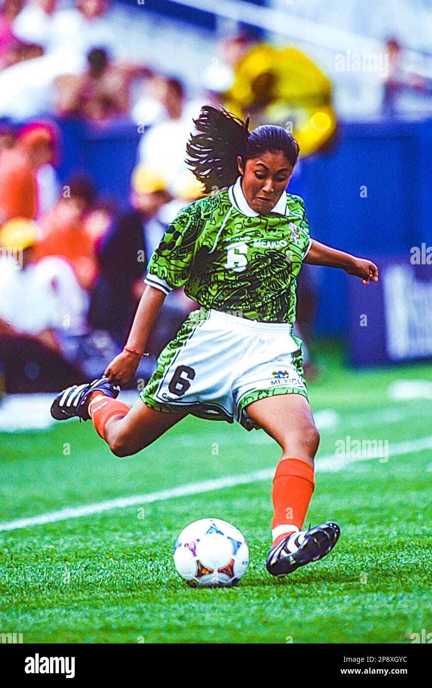 Fatima Leyva (MEX) during Mexico vs Brasil at the 1999 FIFA Women's ...
