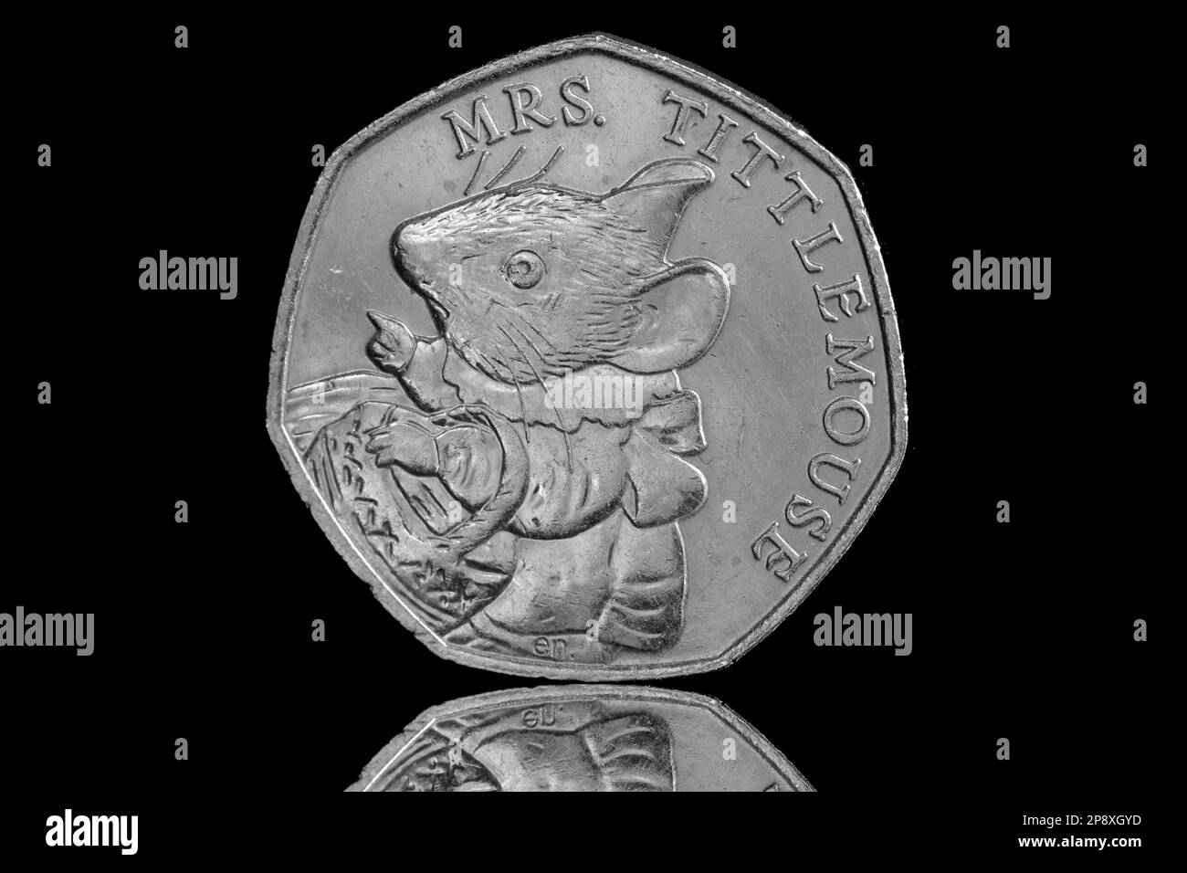 2018 50p coin featuring Mrs Tittlemouse from Beatrix Potter's 'The Tale ...