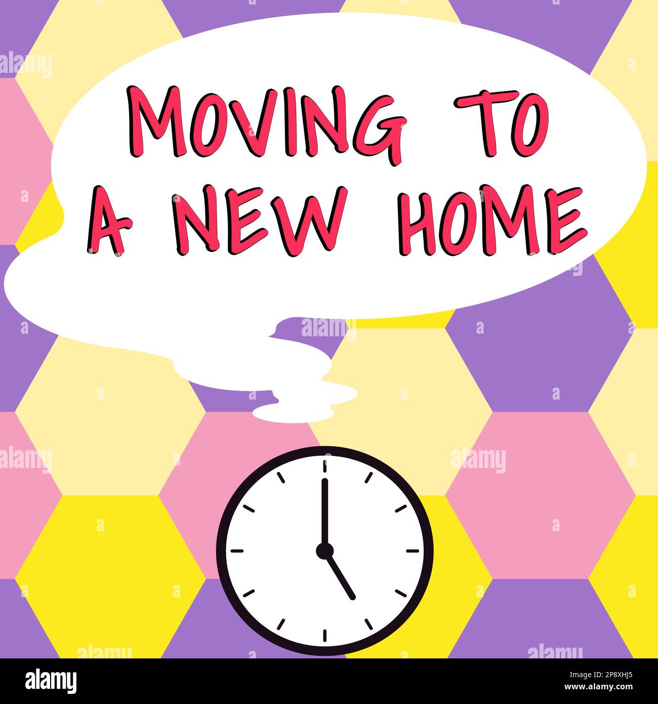 Hand writing sign Moving To A New Home. Concept meaning help moves the ...