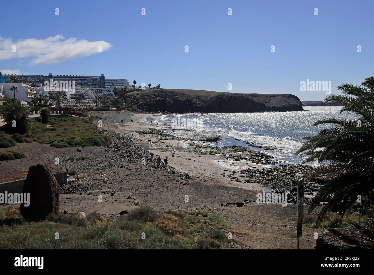 Las Coloradas beach, Playa Blanca, Lanzarote. Taken February / March ...