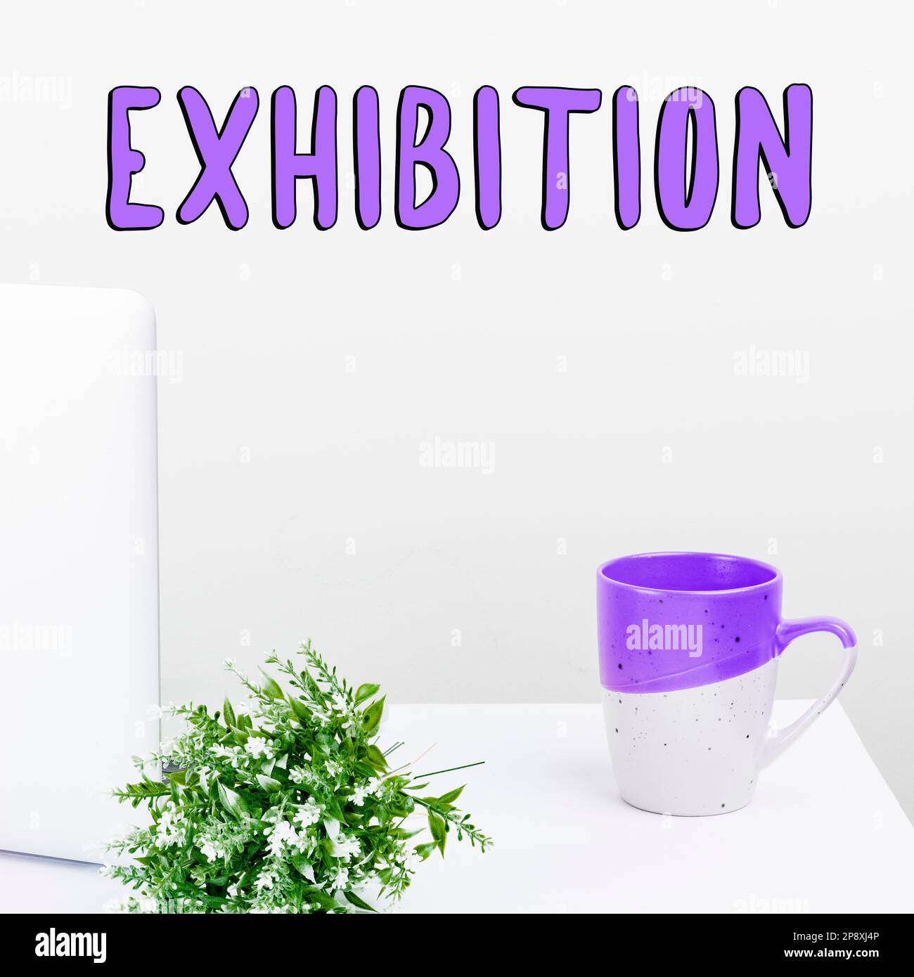 Text caption presenting Exhibition. Business approach and act of ...