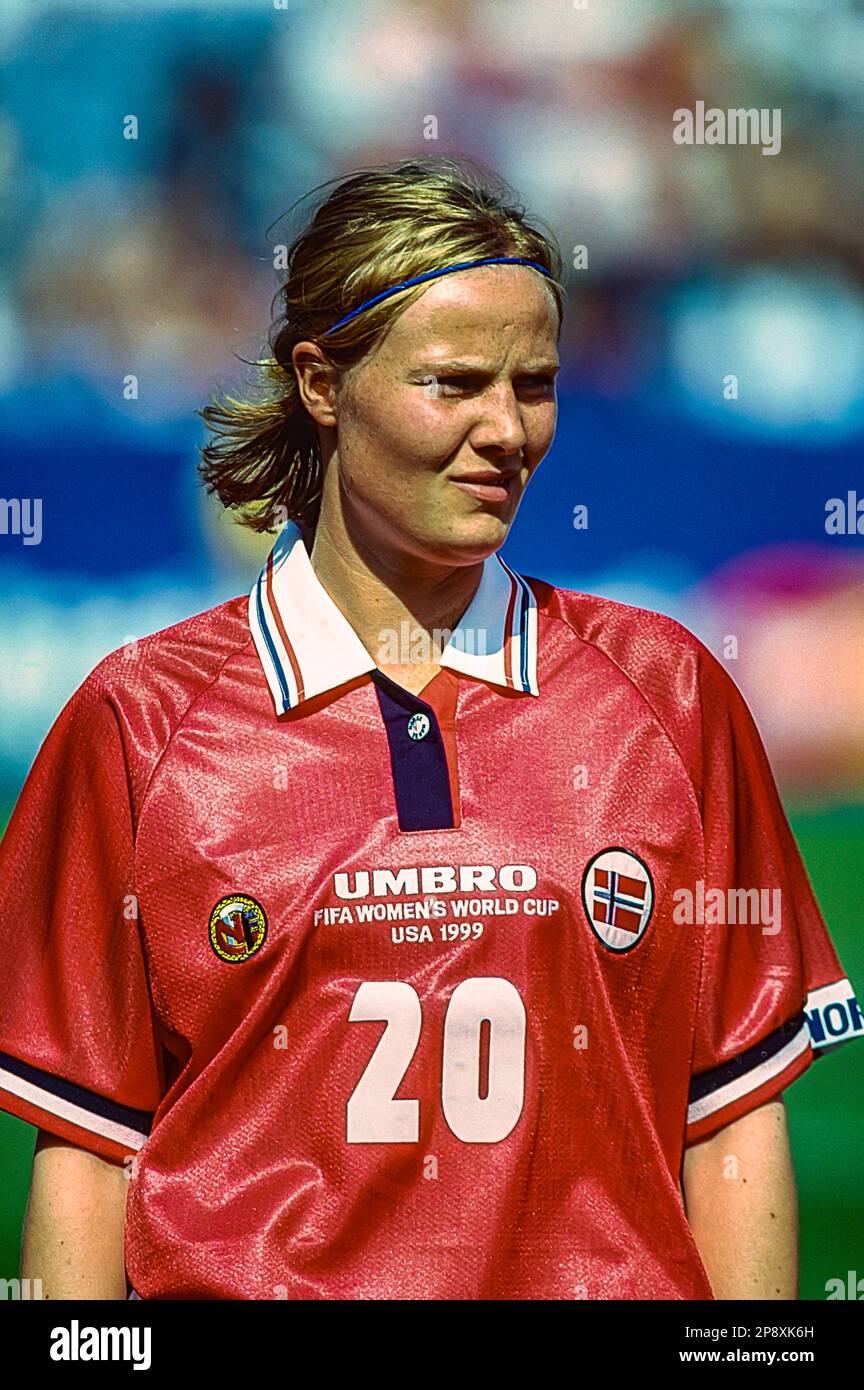 Unni Lehn (NOR) during NOR vs RUS at the 1999 FIFA Women's World Cup ...