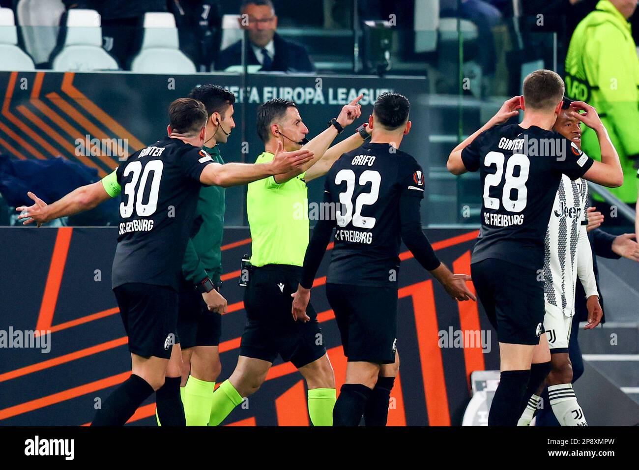 Turin, Italy. 09th Mar, 2023. Soccer: Europa League, Juventus Turin ...