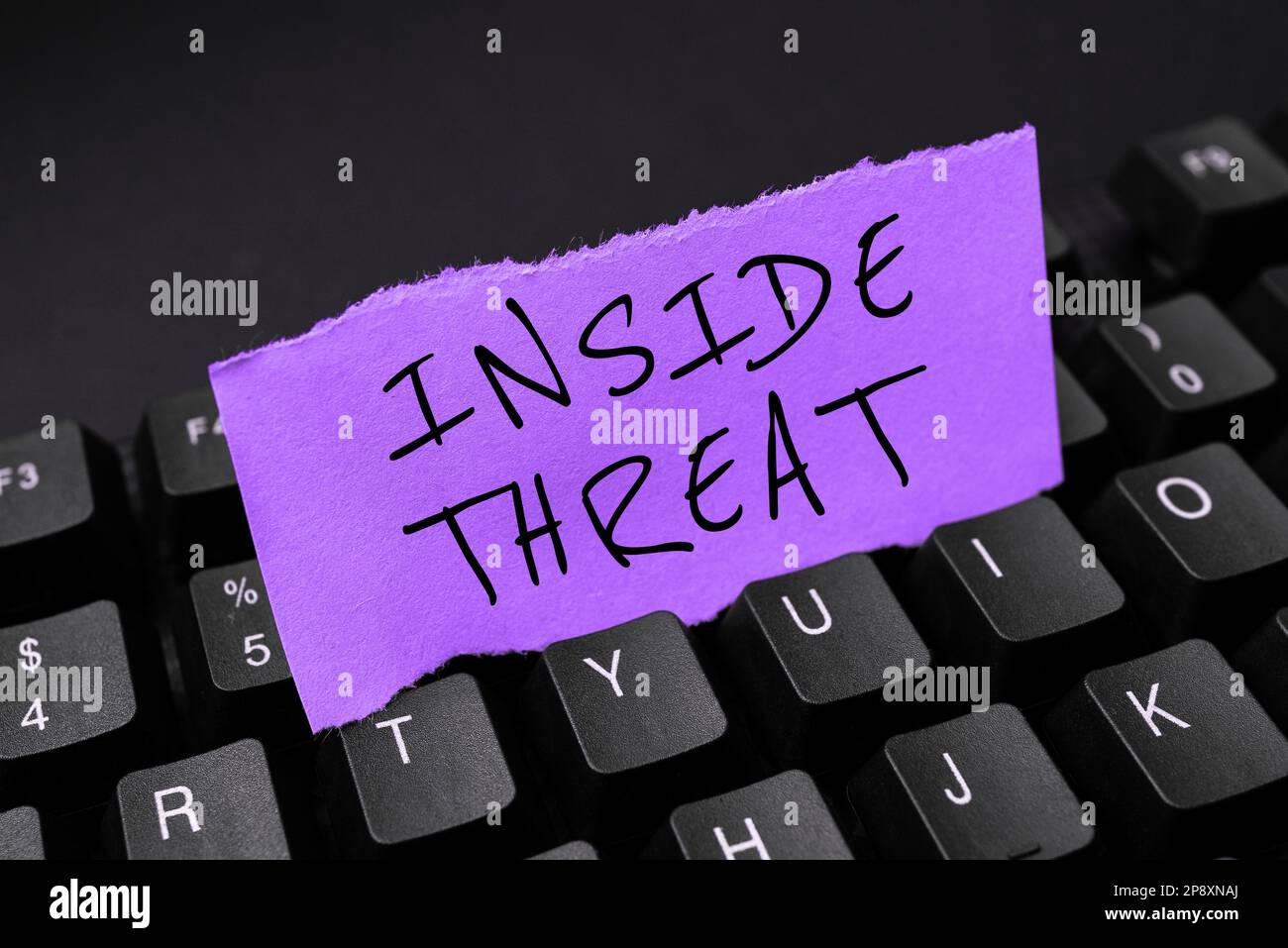 Conceptual display Inside Threat. Business showcase Information that ...