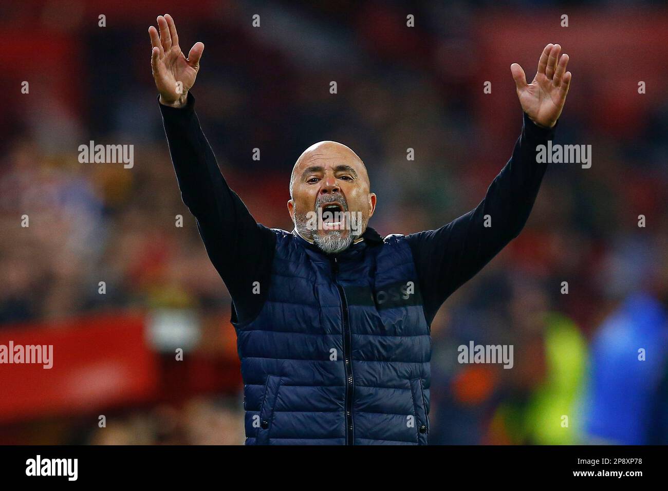 Sevilla, Spain. March 9, 2023, Sevilla FC head coach Jorge Sampaoli ...