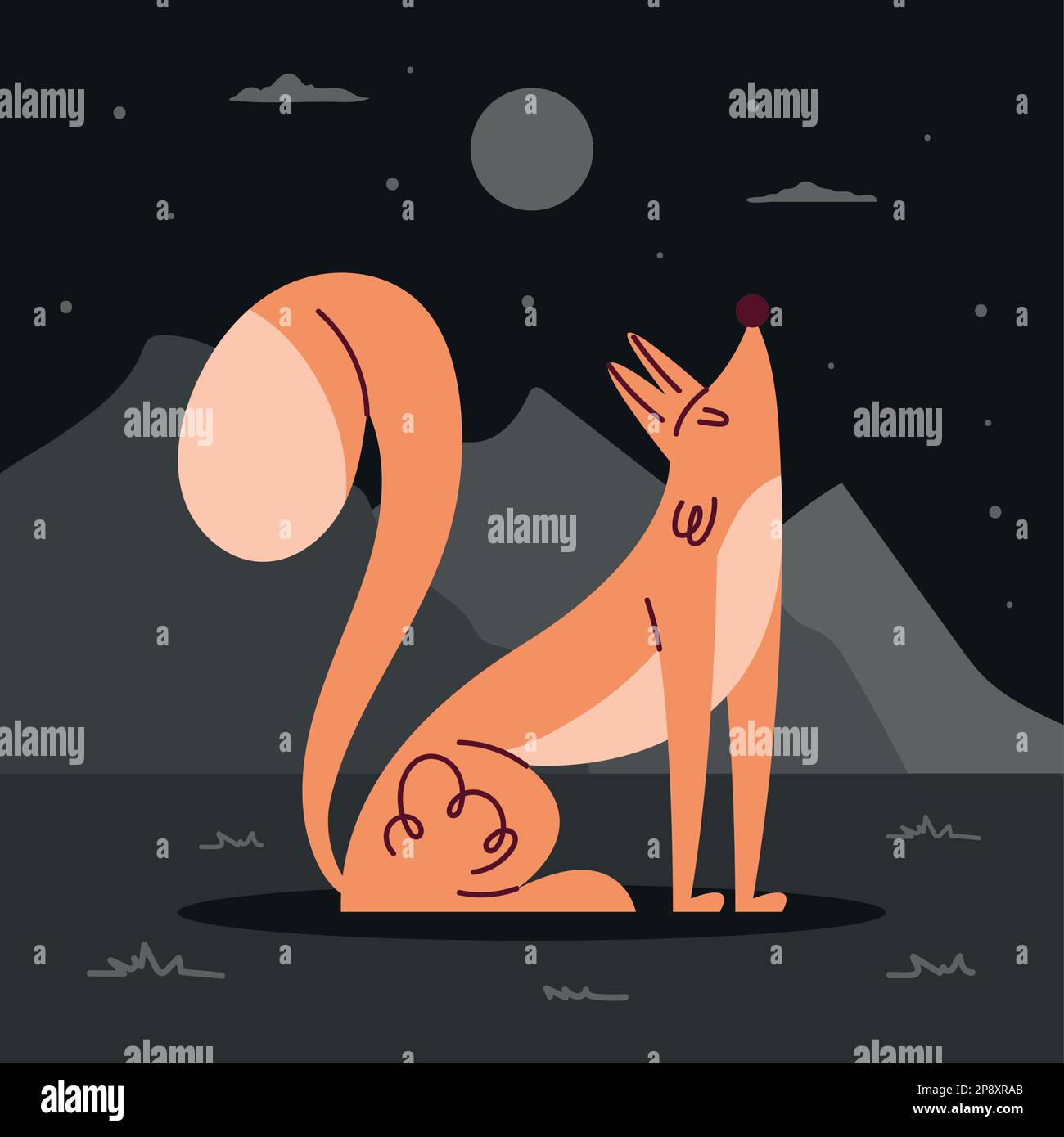 Golden fox Stock Vector Images - Alamy