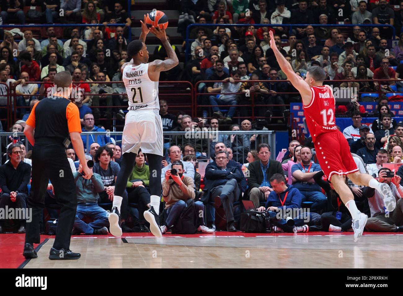 Milan, Italy. 09th Mar, 2023. James Nunnally (BC Partizan Mozzart Bet ...