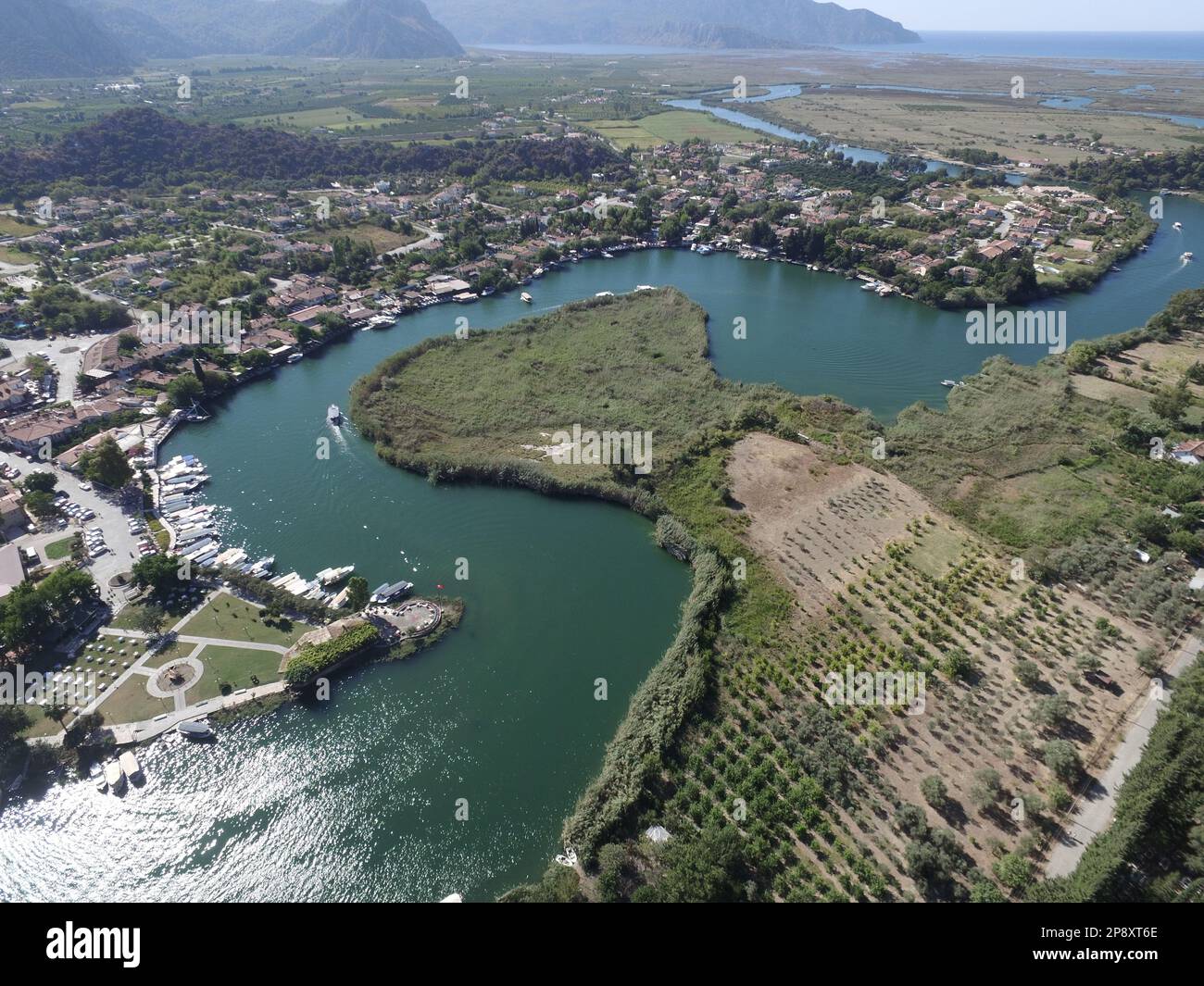 Aerial view of dalyan hi-res stock photography and images - Alamy