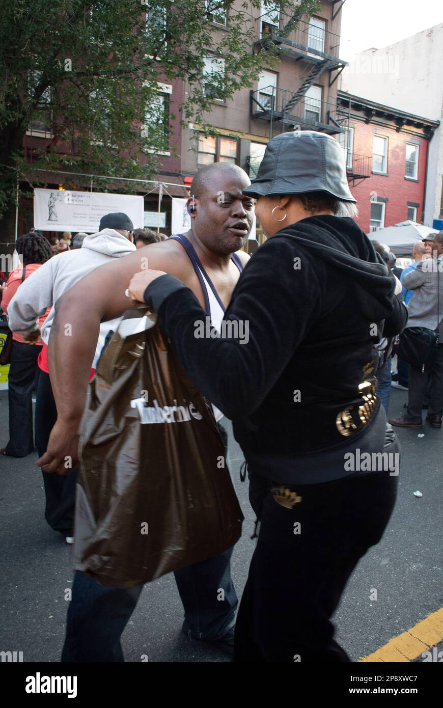 New York City, NY, USA, Street Scene, Afro-American Couple, Woman and ...
