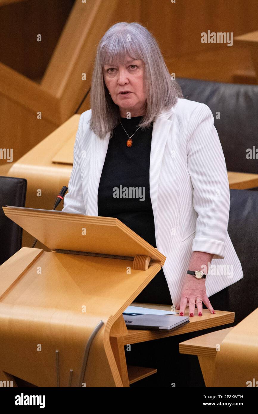 Edinburgh, Scotland, UK. 9th Mar, 2023. PICTURED: Rhoda Grant in the ...