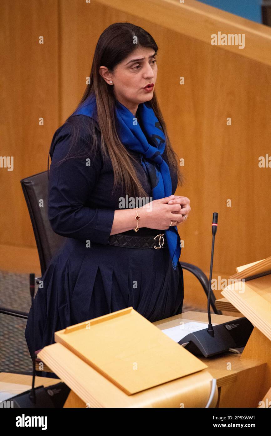 Edinburgh, Scotland, UK. 9th Mar, 2023. PICTURED: Pam Gosal MSP ...
