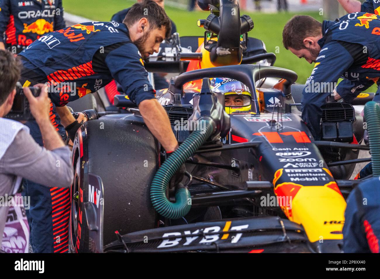 MANAMA, BAHRAIN, Sakhir circuit, 5. March 2023: #11. Sergio PEREZ ...