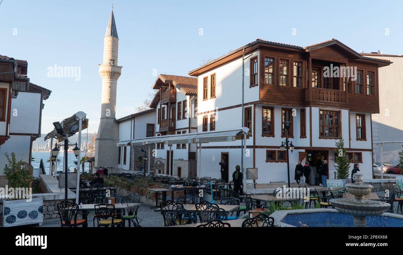 Traditional Turkish House. Traditional Ottoman house and mosque. Yali ...