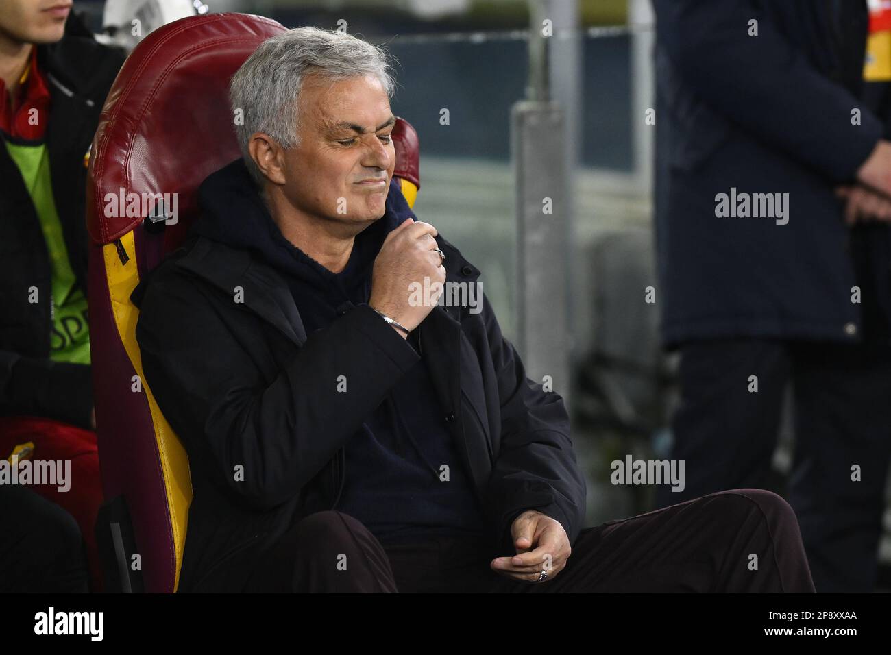 Rome, Italy. 09th Mar, 2023. Jose Mourinho of A.S. Roma during the ...